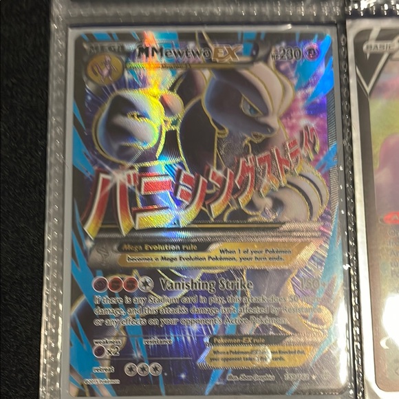 Pokemon | Games | Pokemon Mewtwo Ex Card Blue And Silver | Poshmark
